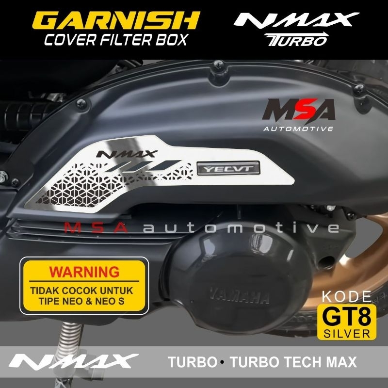 Jual Garnish box filter Nmax Turbo, turbo tech max | Shopee Indonesia