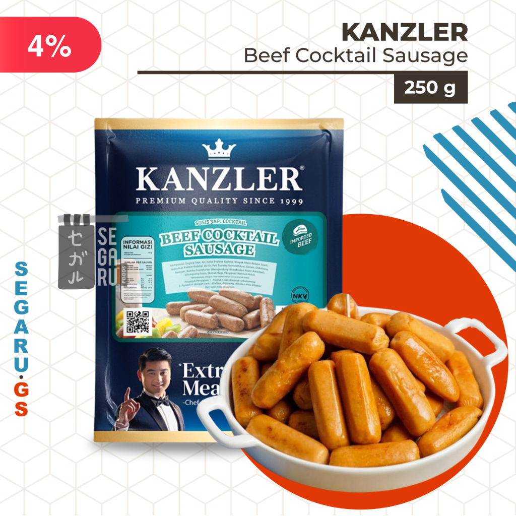 Jual KANZLER Sosis Beef Cocktail Sausage 250gr | Shopee Indonesia