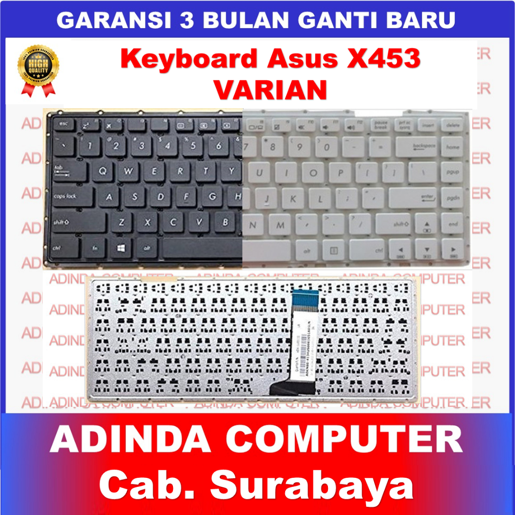 Jual Keyboard Laptop Asus X453 X453M X453MA X451 X451ca X451ma X455 ...