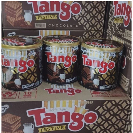 Jual 1 DUS Tango Wafer Kaleng Coklat (isi 6 kaleng) | Shopee Indonesia
