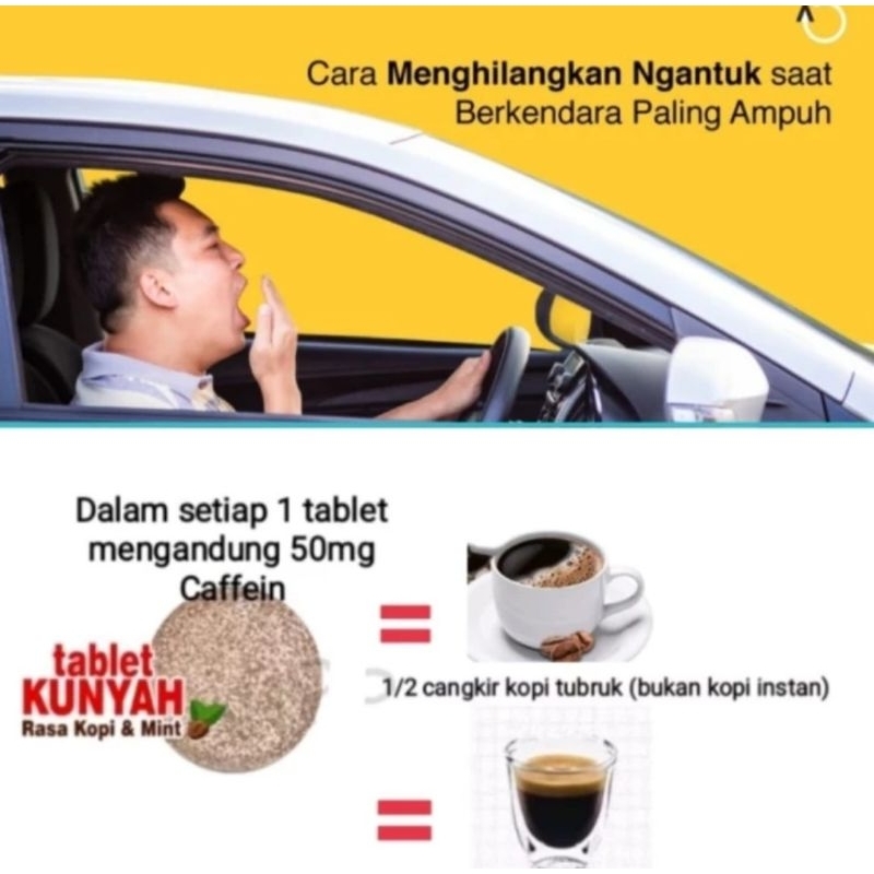 Jual CafeTab 1 box Tablet Kunyah Rasa Kopi dan Mint | Shopee Indonesia