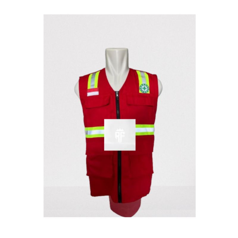 Jual rompi vest safety first/rompi k3/rompi lapangan/rompi proyek ...