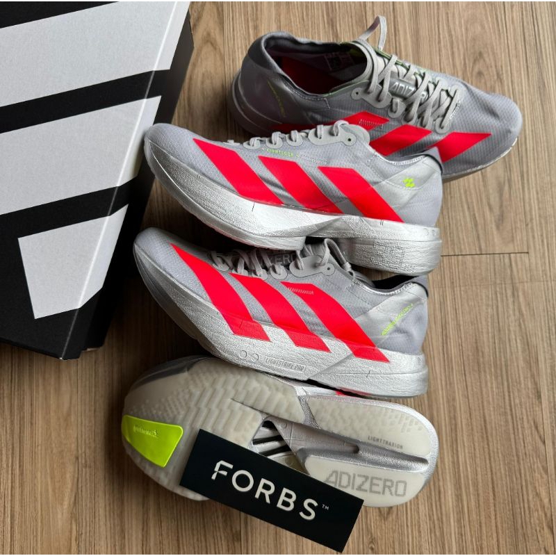 Jual Adidas Adizero Adios Pro 4 Silver Grey Red || white core black ...