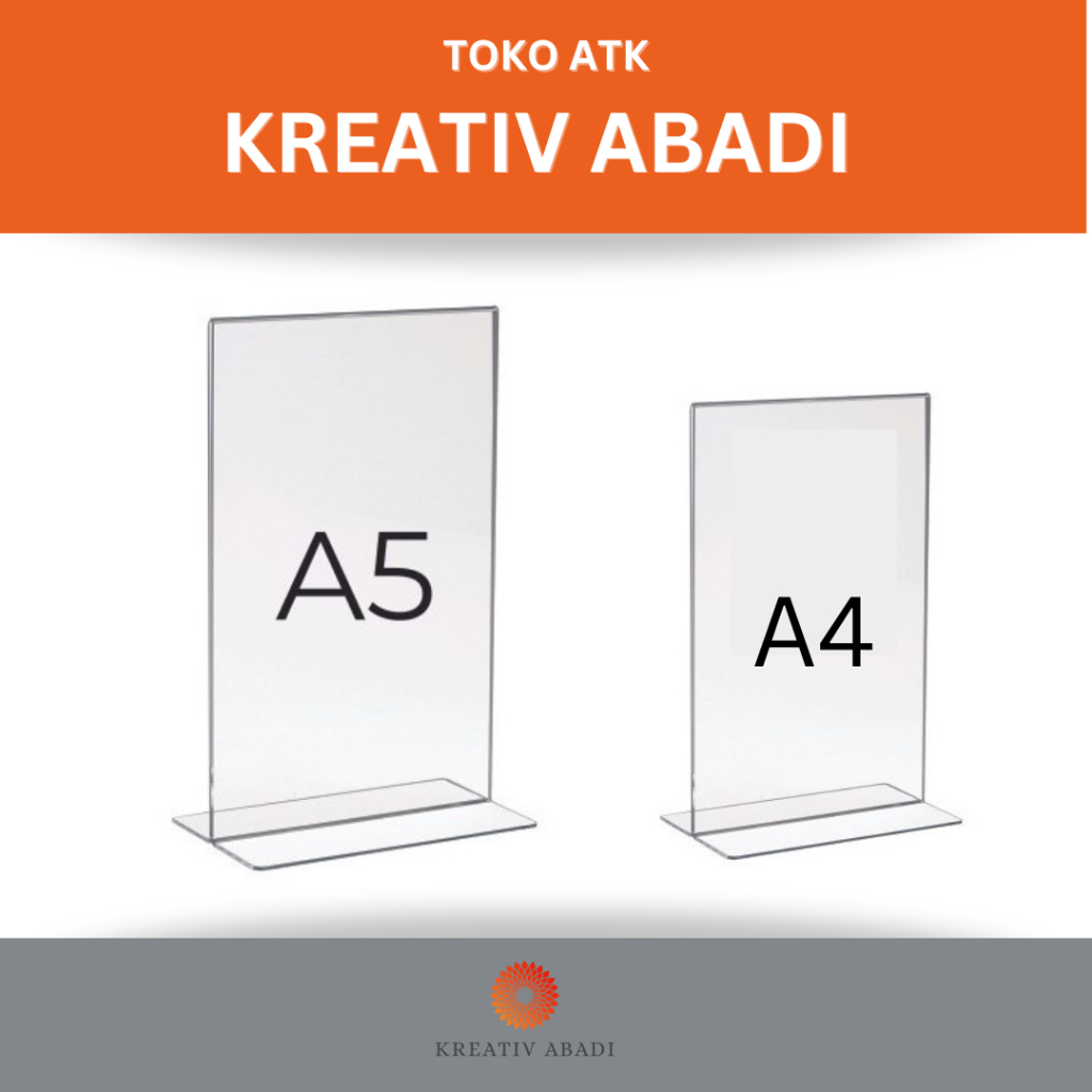 Jual Tempat Brosur Acrilyc A4 dan A5 | Shopee Indonesia