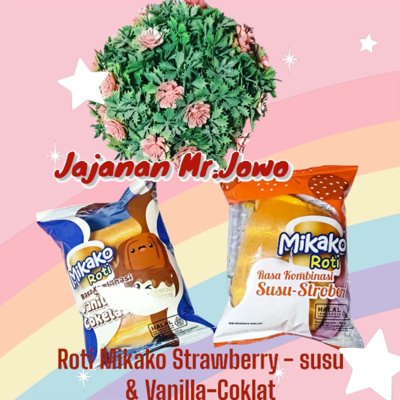 Jual Roti Mikako (Rasa Vanilla Coklat dan Susu Strawberry) Minimal ...