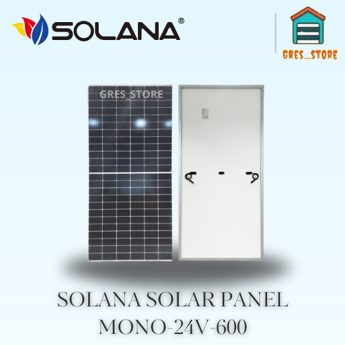 Jual SOLANA MONOCRYSTALLINE SOLAR PANEL - MONO-24V-600 WATT 600WP ...