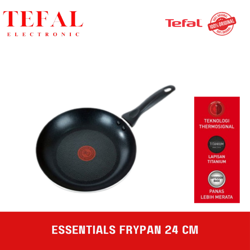 Jual Tefal Wajan Anti Lengket Essentials Frypan 24cm | Shopee Indonesia