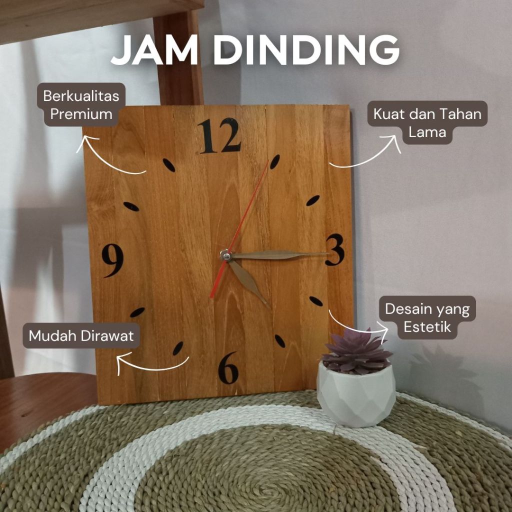 Jual JAM DINDING JAM KAYU VINTAGE KLASIK | Shopee Indonesia