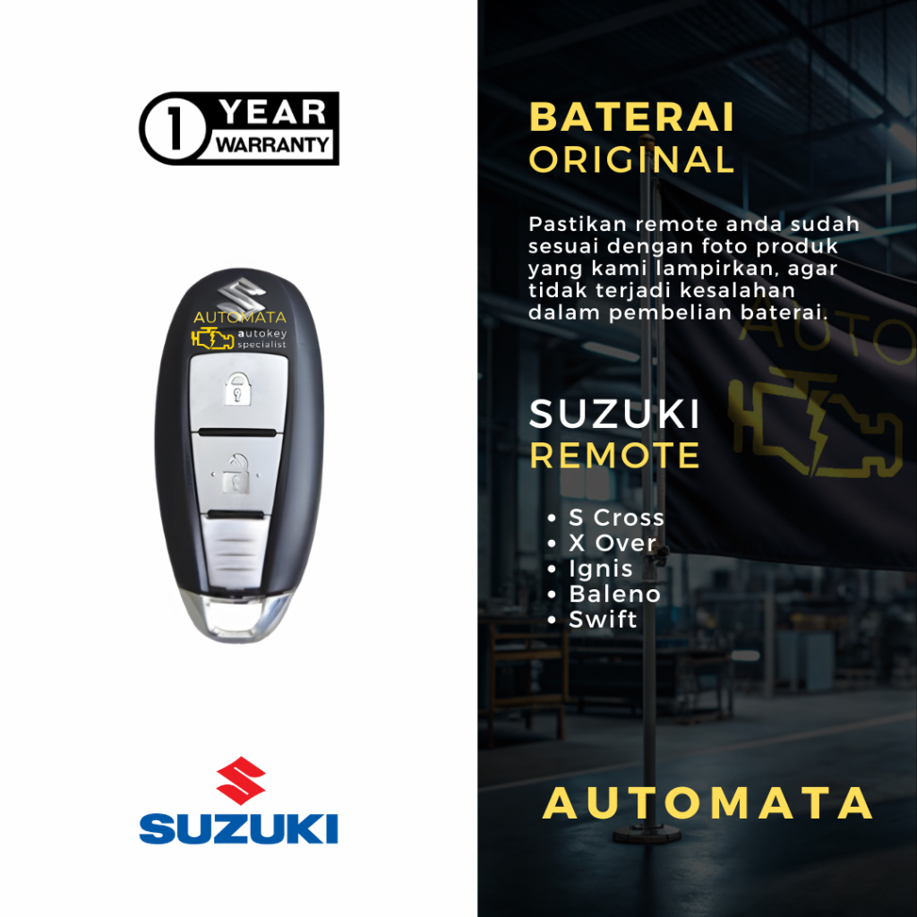 Jual Baterai Remote Kunci Keyless Mobil Suzuki Swift Original Panasonic ...