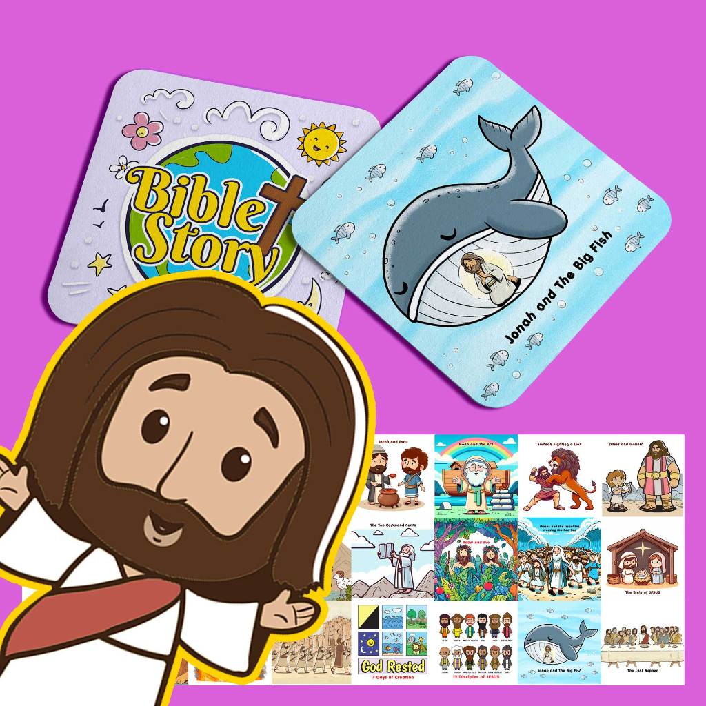 Jual FLASH CARD - BIBLE STORY I MEMORY GAME KARTU ALKITAB/ Flashcard ...