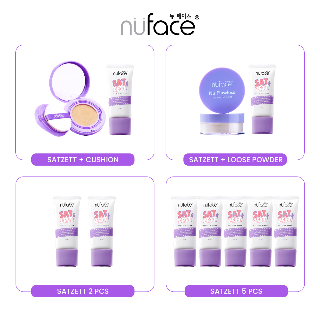 Jual Nuface Bundle Sat Zett Glowing Moisturizer Cream + Cushion / Loose ...