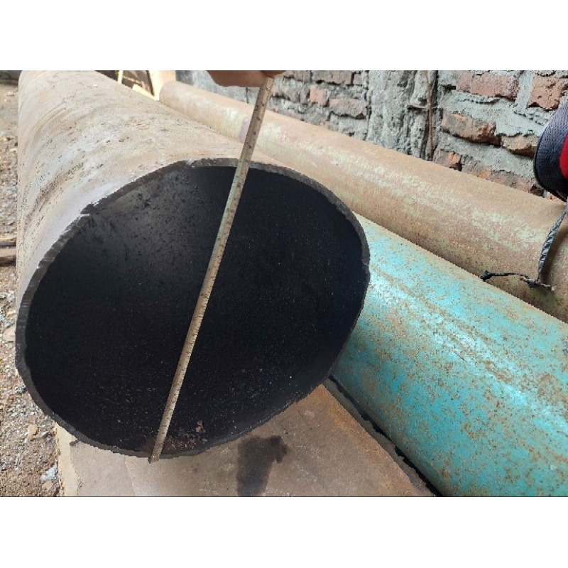 Jual Pipa Besi 12 inch OD 320MM tebal 5mm harga per 10cm | Shopee Indonesia