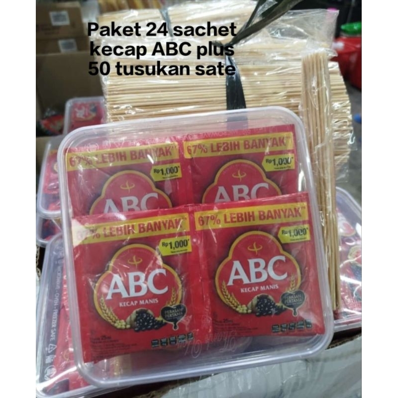 Jual Paket Kecap ABC 24 sachet plus Tusukan Sate 50. Tahun Baru ...