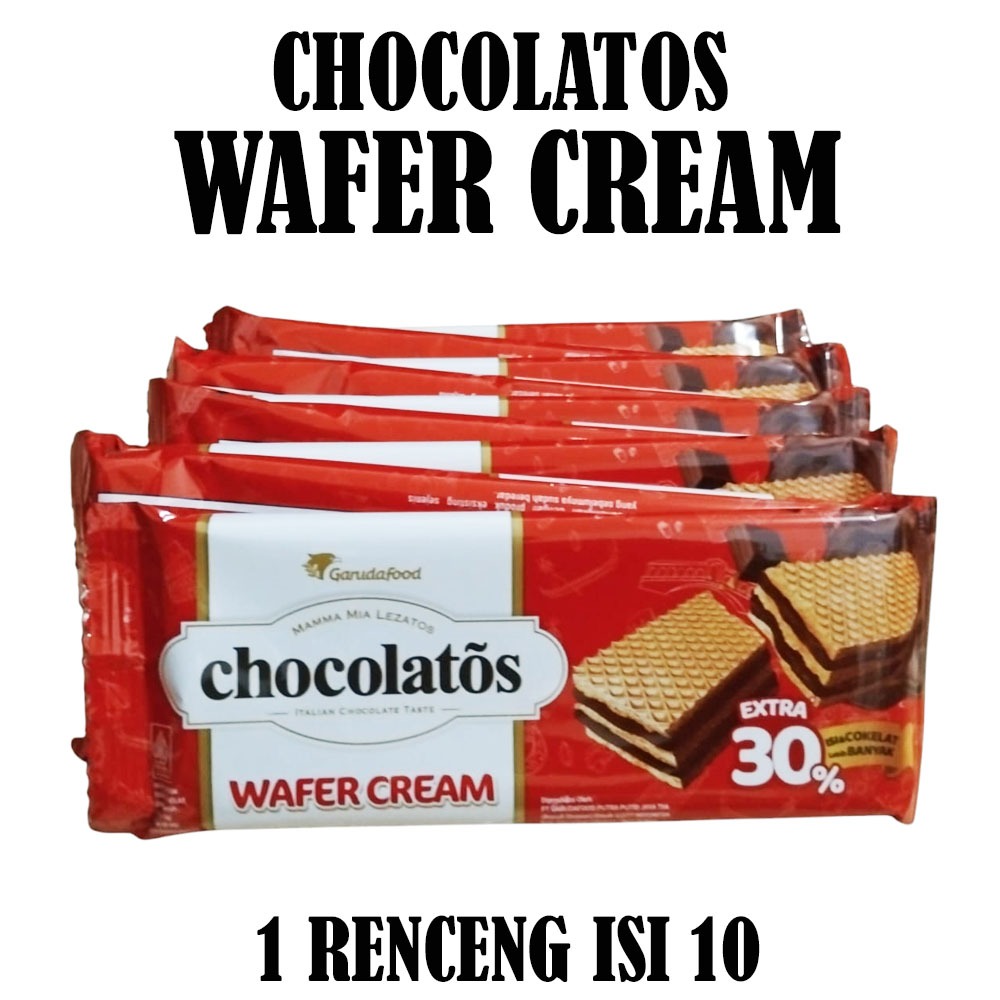 Jual CHOCOLATOS WAFER CREAM RENCENG ISI 10 | Shopee Indonesia