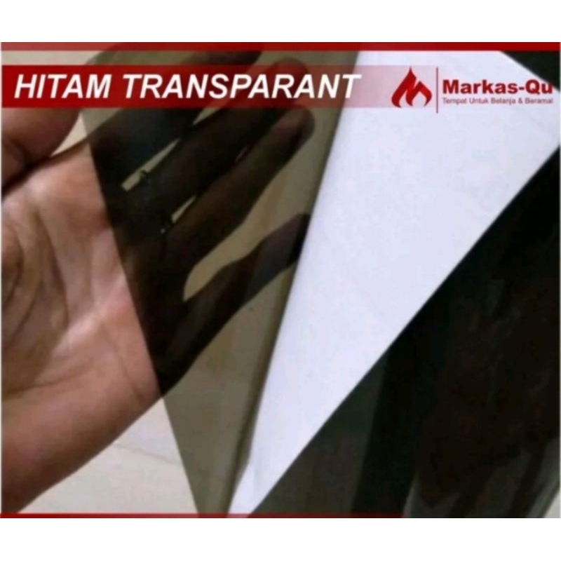 Jual Sticker Skotlet Hitam Transparan / Hitam Glossy / Hitam Doff ( per ...