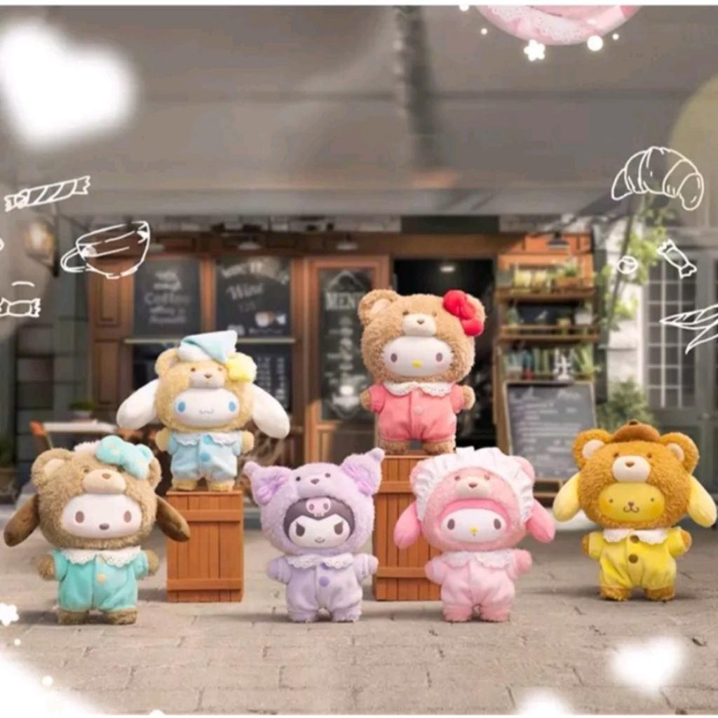 Jual [READY] Toptoy x Sanrio Blind Box Plushie Keychain Sanrio Latte ...