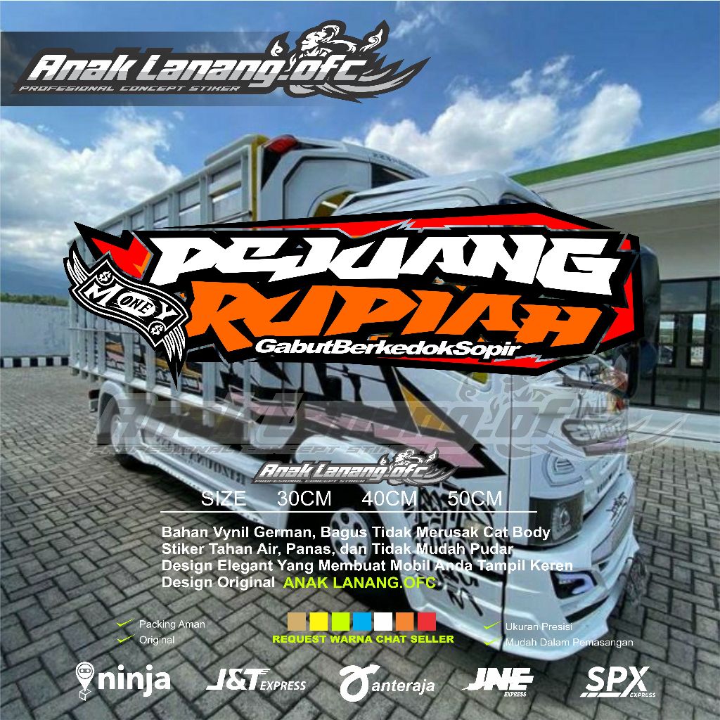 Jual Sticker truck pejuang rupiah cutting sticker truk pejuang rupiah ...