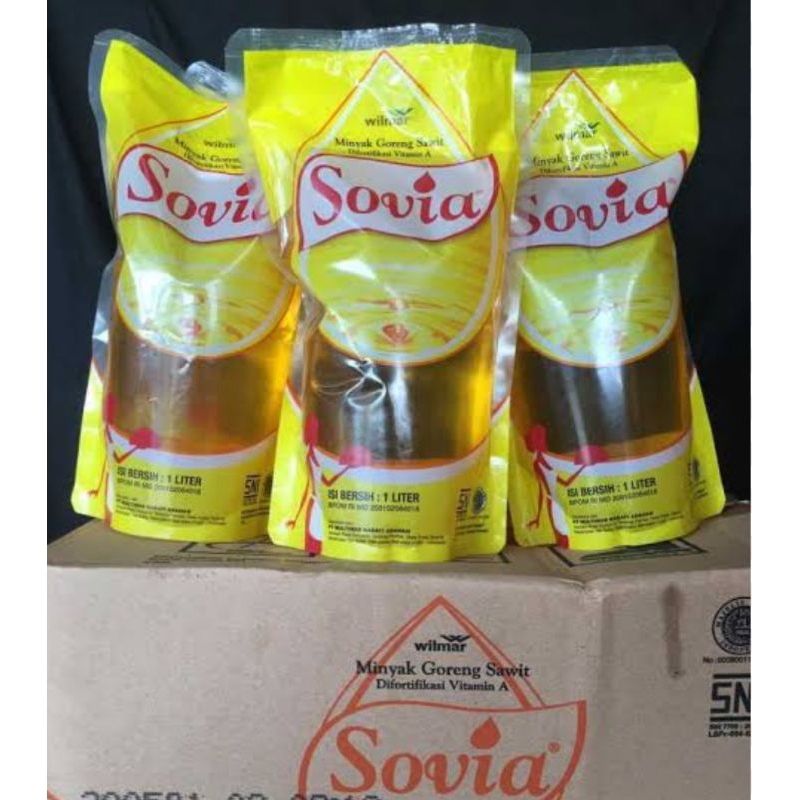 Jual MINYAK GORENG SOVIA 800ml kemasan pouch | Shopee Indonesia