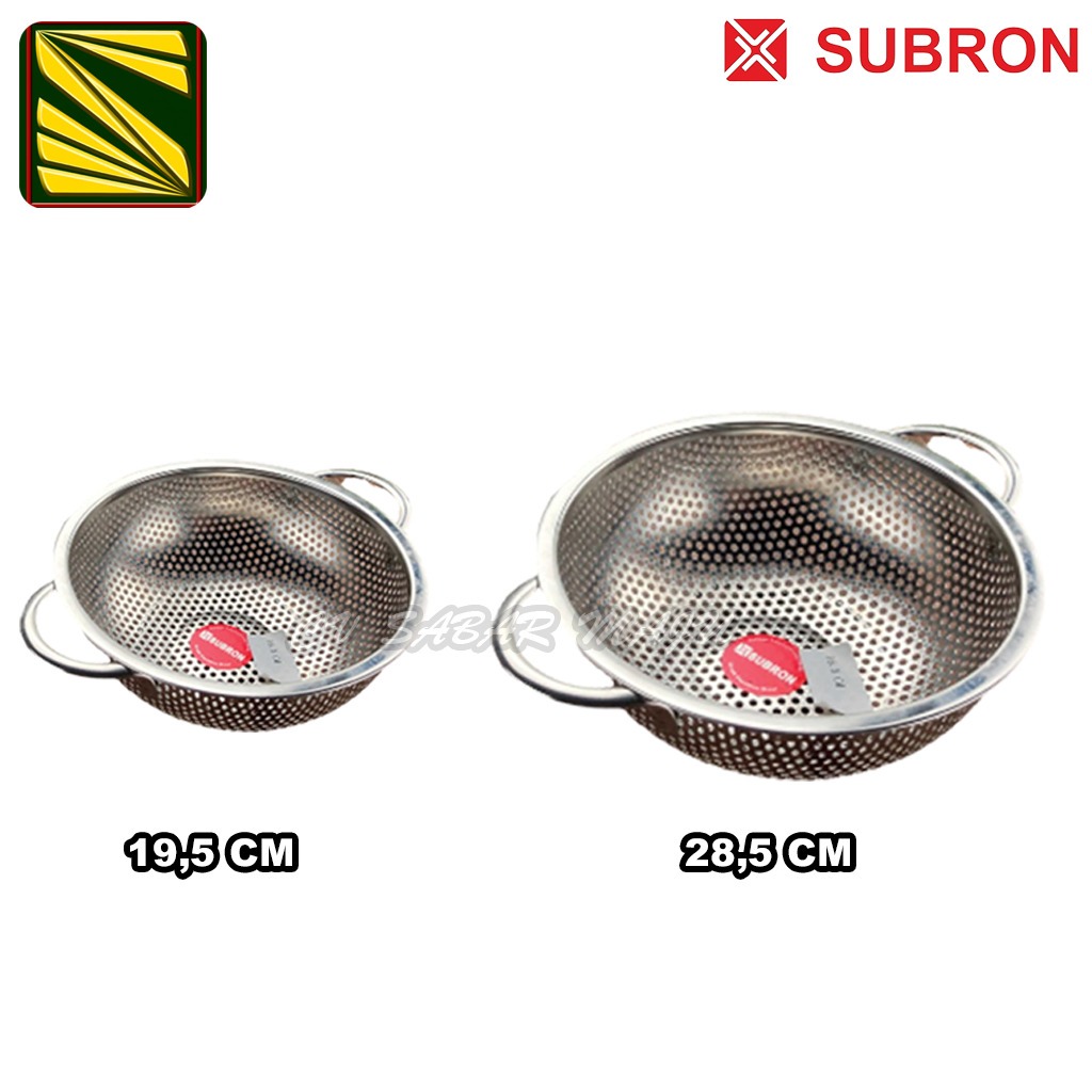 Jual SUBRON Baskom Saringan Stainless Steel, Baskom Saringan ...