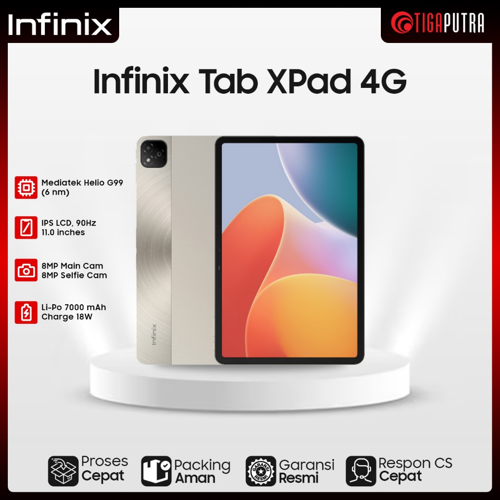 Jual Infinix Tab XPAD 4G (RAM 4GB, ROM 256GB, MediaTek G99) | Shopee ...