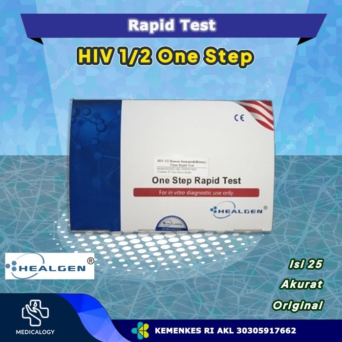 Jual Healgen HIV 1/2 One Step Rapid Test Cassette Alat Tes HIV | Shopee ...