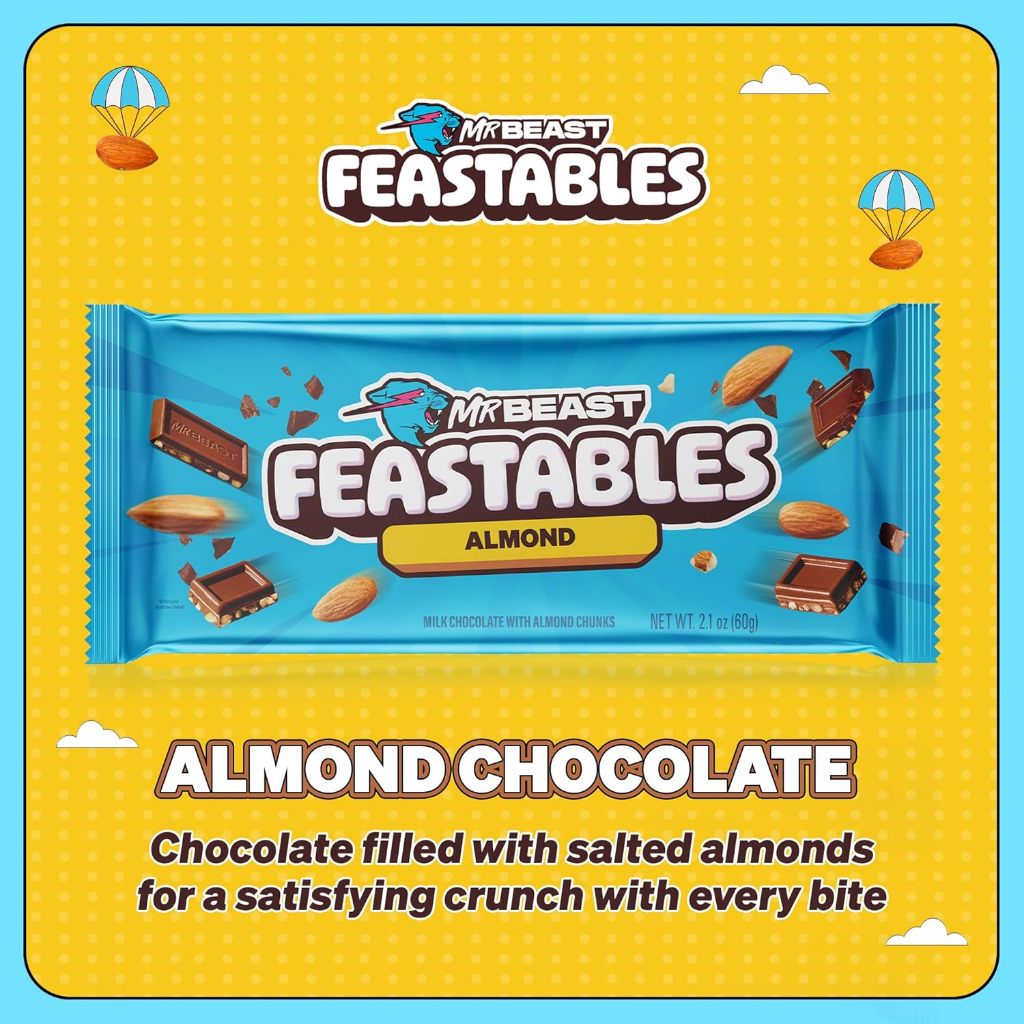 Jual Feastables MrBeast Almond Chocolate Bar 60 Gr 60Gr | Shopee Indonesia