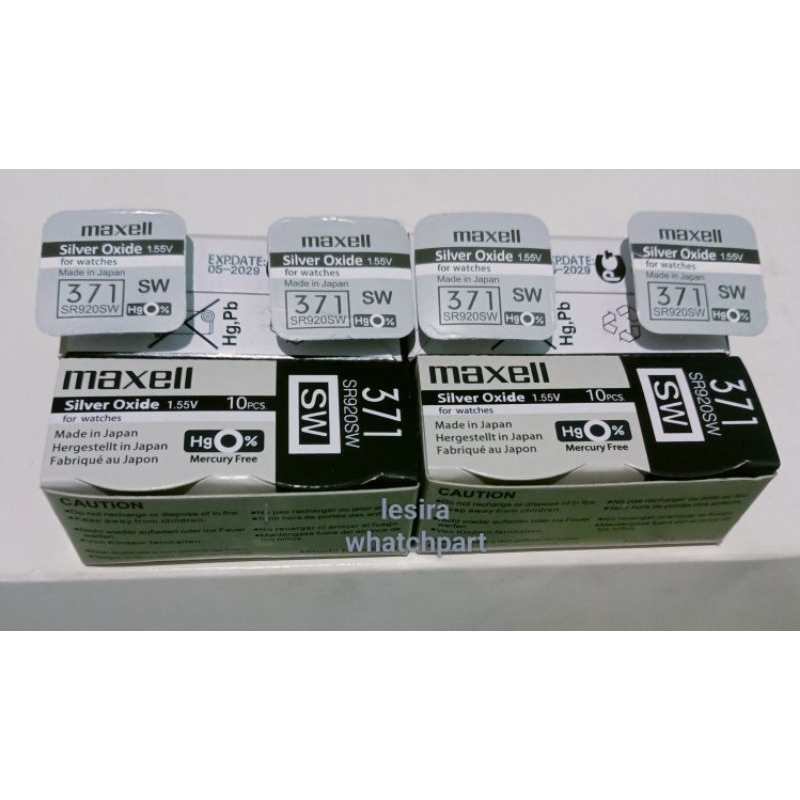 Jual BATERAI MAXEL 371 SR920 SW ORiGINAL JAPAN.Maxel PB EDISI TERBARU ...