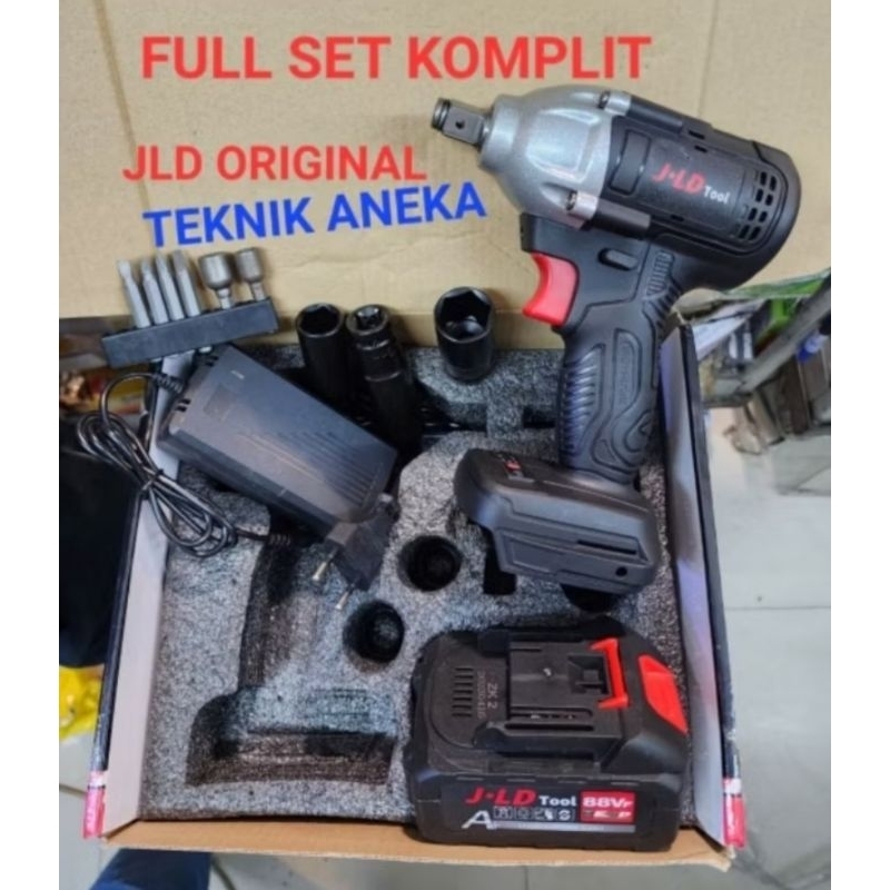Jual JLD 48S CORDLESS IMPACT WRENCH BRUSHLESS SET KOMPLIT ALAT BUKA ...