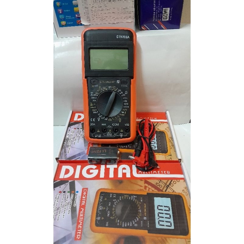 Jual MULTI TESTER DIGITAL AVO METER DT.9205 DIGITAL TESTER | Shopee ...