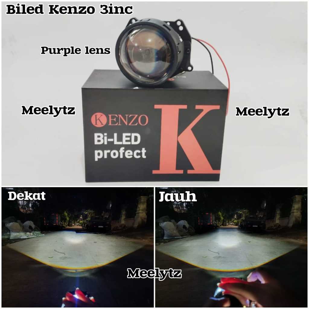 Jual Projie Projector Biled Kenzo 3INC sinar cut off RHD alumunium full ...