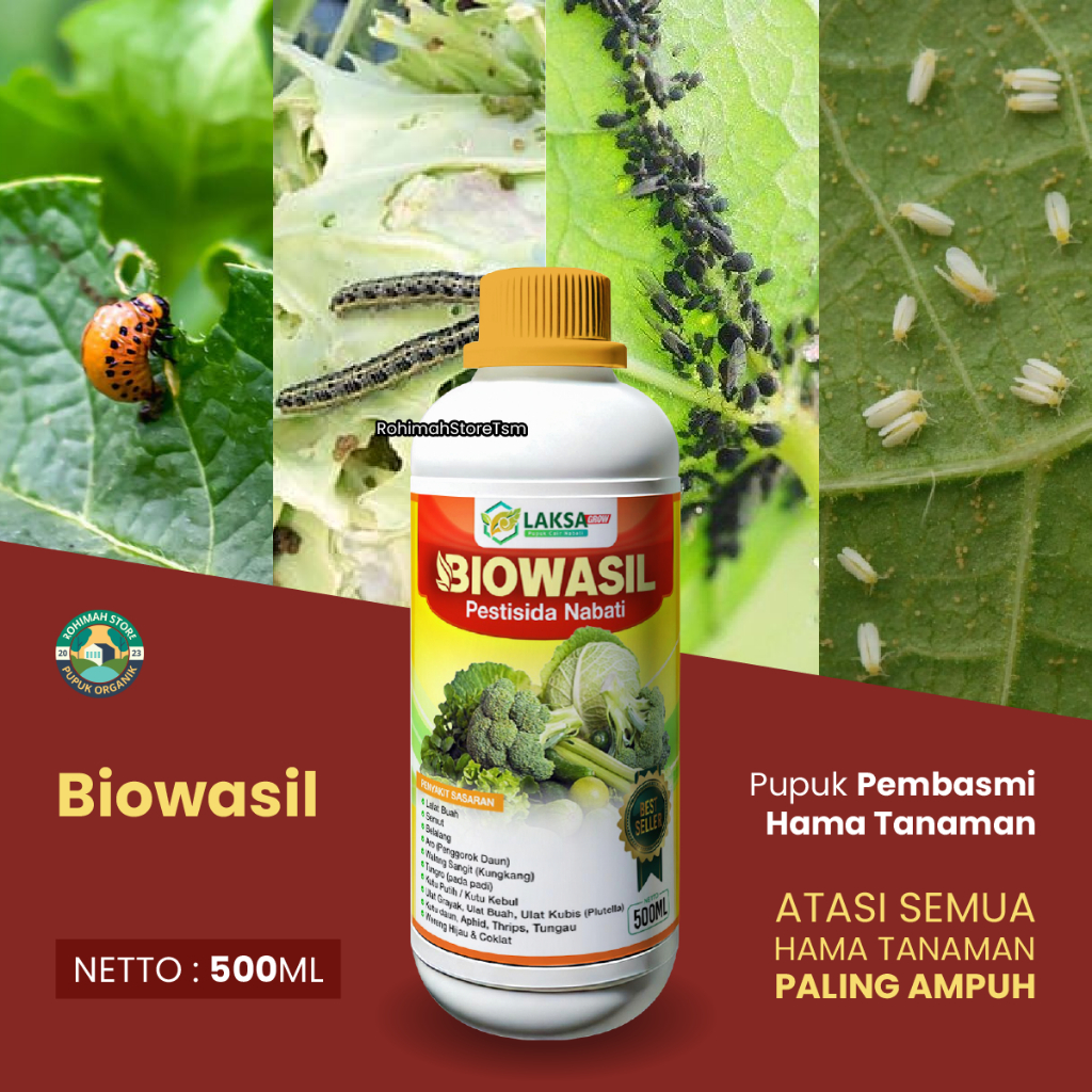 Jual (NEW) BIOWASIL Pupuk Pembasmi Hama Daun Buah Akar & Batang, Obat ...