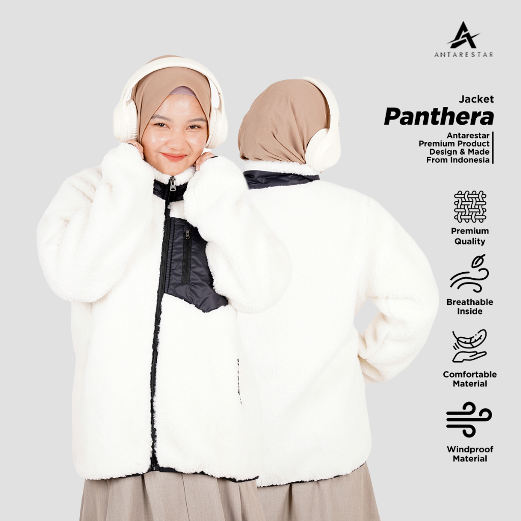 Jual Jaket Gunung Pria Panthera Jacket Bulu Sherpa Windproof Jaket ...