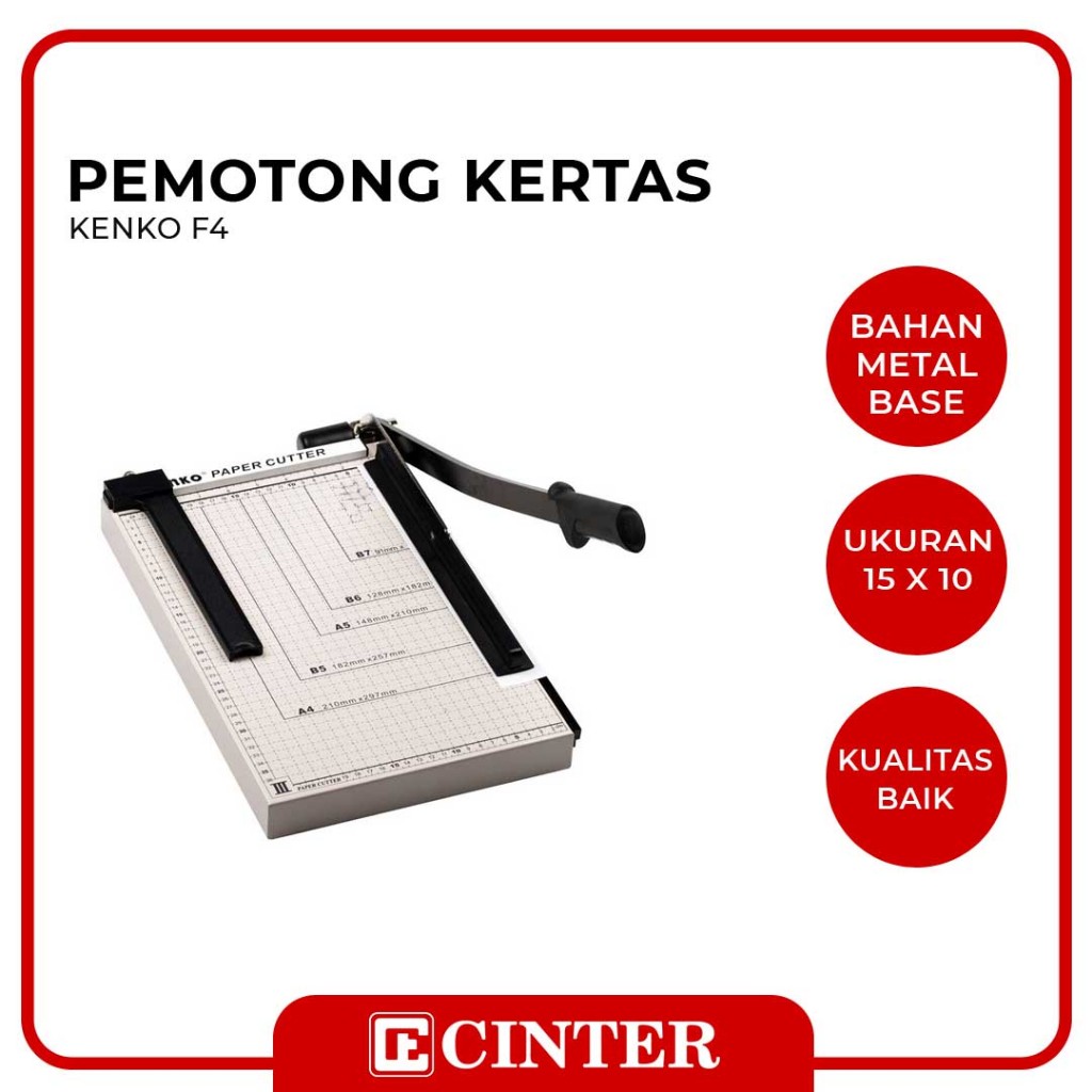Jual KENKO - PAPER CUTTER / PEMOTONG KERTAS F4 15 X 10 | Shopee Indonesia