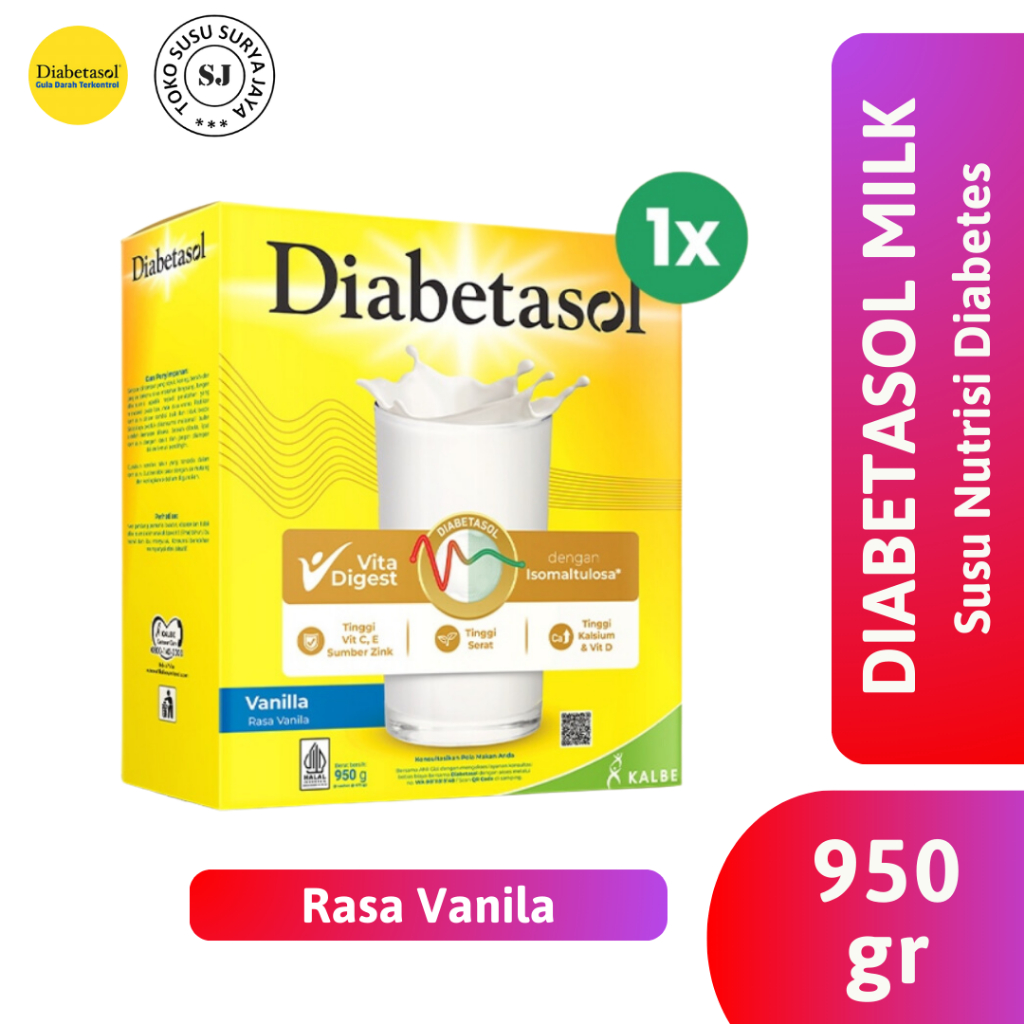 Jual Diabetasol Vanilla 950 gr | Shopee Indonesia