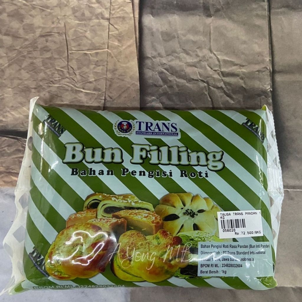 Jual TRANS BUN FILLING PANDAN / PASTA PANDAN 1KG / ISIAN ROTI BAKPAO ...