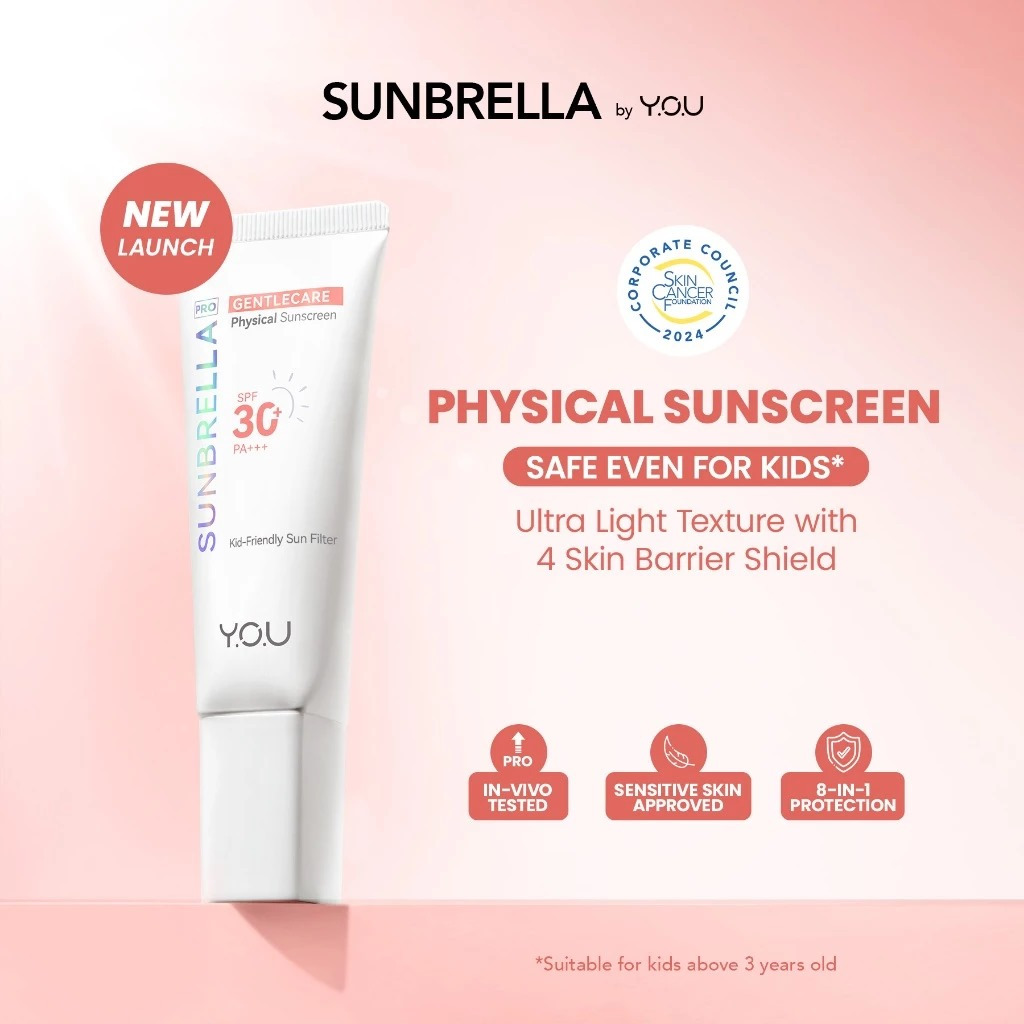 Jual YOU Y.O.U Sunbrella Pro Gentlecare Physical Sunscreen Spf 30 PA+++ 30ml | Shopee Indonesia