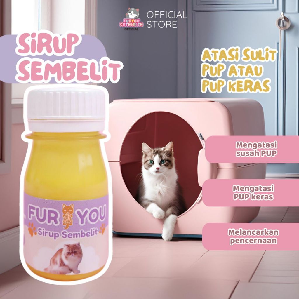 Jual Furyou Sirup Sembelit obat kucing sembelit kucing untuk kucing ...