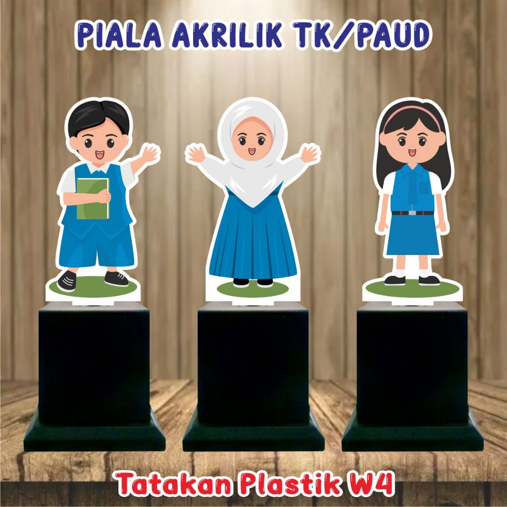 Jual Piala Juara Kelas Tatakan W4/Kado Juara Kelas TK/PAUD/Piala ...