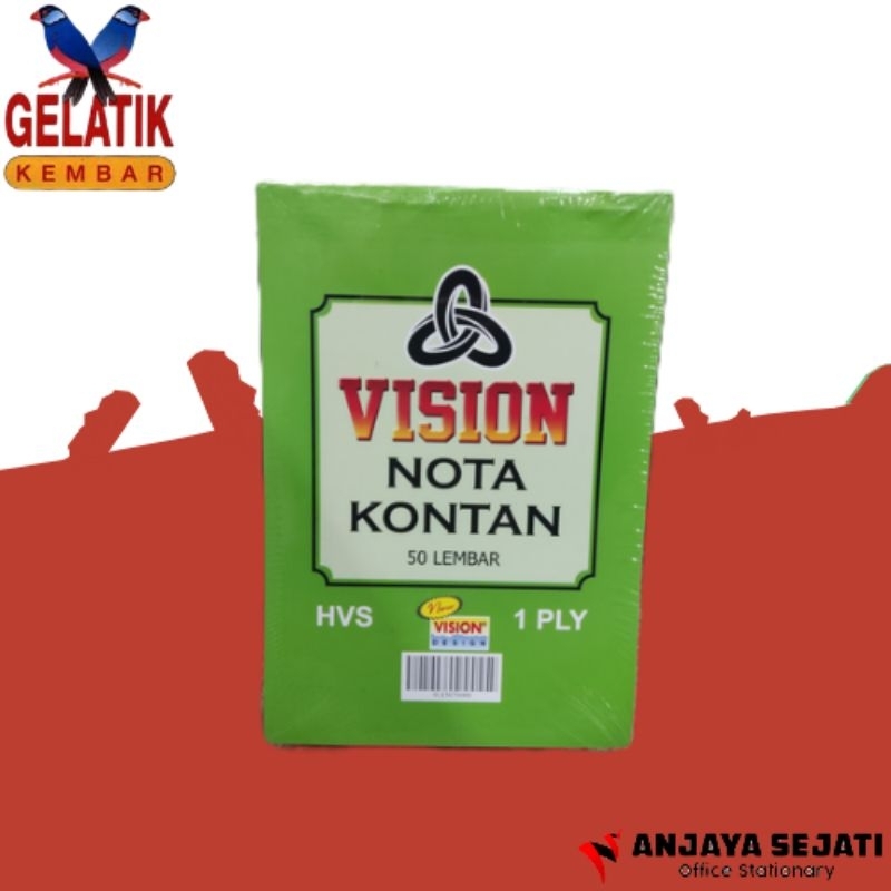 Jual Nota Kontan K1 Vision | Buku Nota | Nota 1 ply | Perpack | Shopee Indonesia