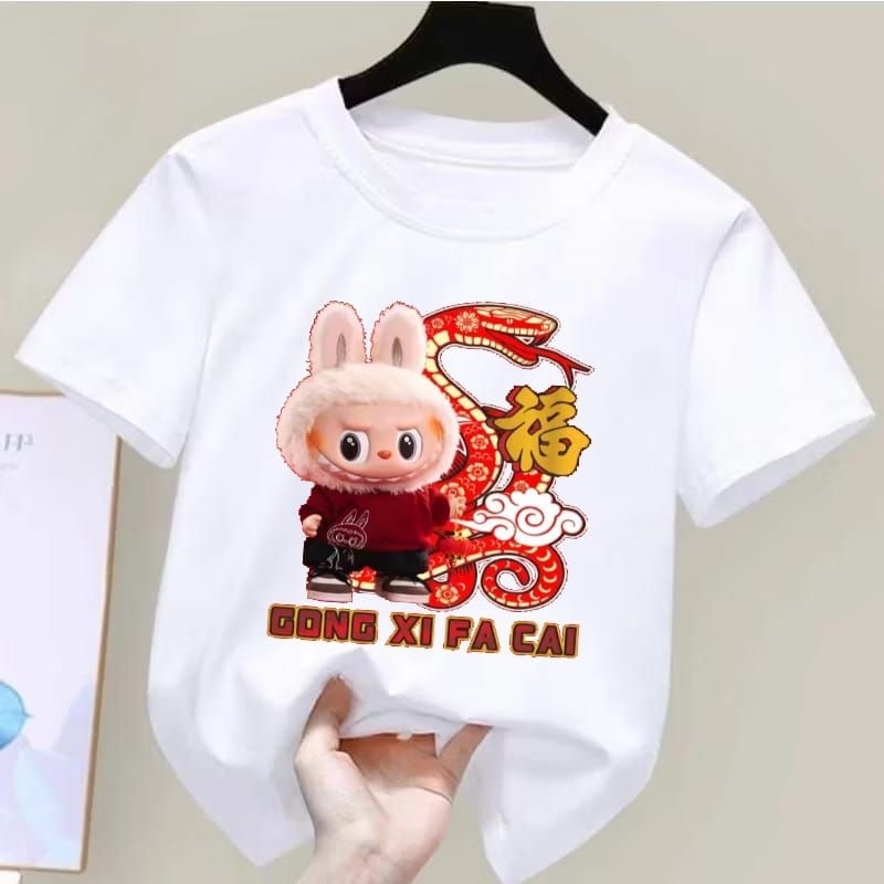 Jual Baju anak anak unisex perempuan dan laki laki gambar labubu imlek ...