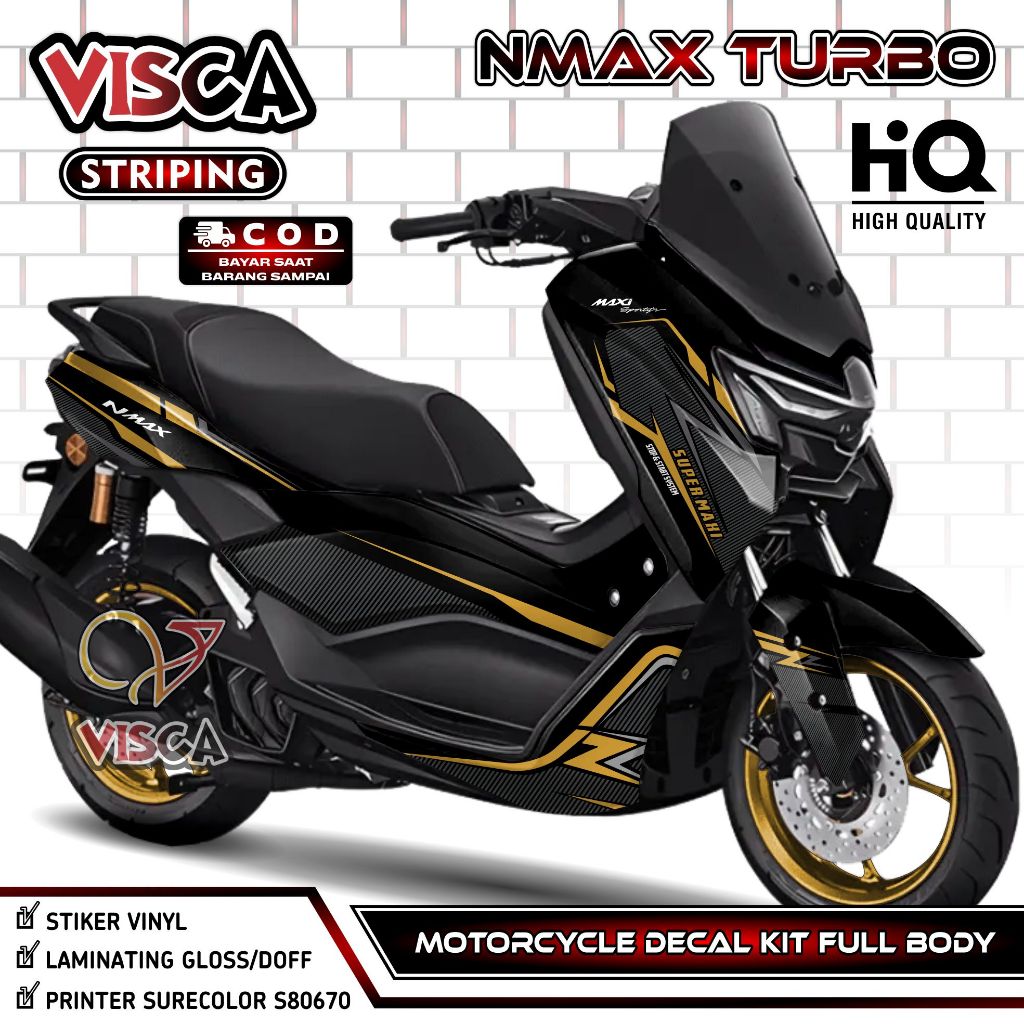 Jual Decal NMAX Turbo Full Body - Stiker Motor NMAX Neo Fullbody ...