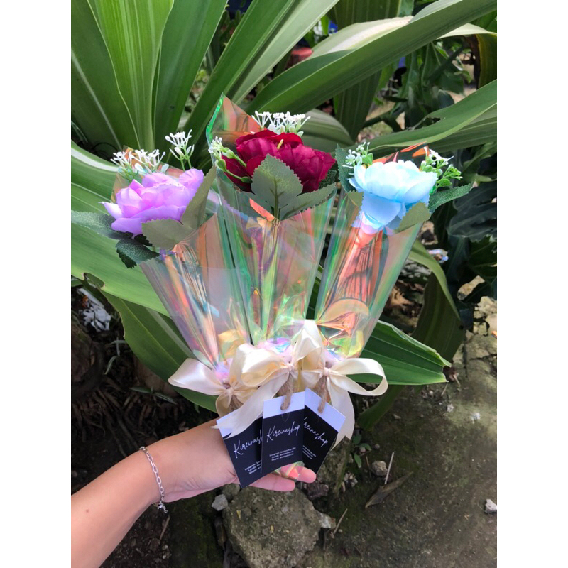 Jual SINGLE ROSE | MAWAR 1 TANGKAI | HOLOGRAM | MAWAR MATI | MAWAR ...