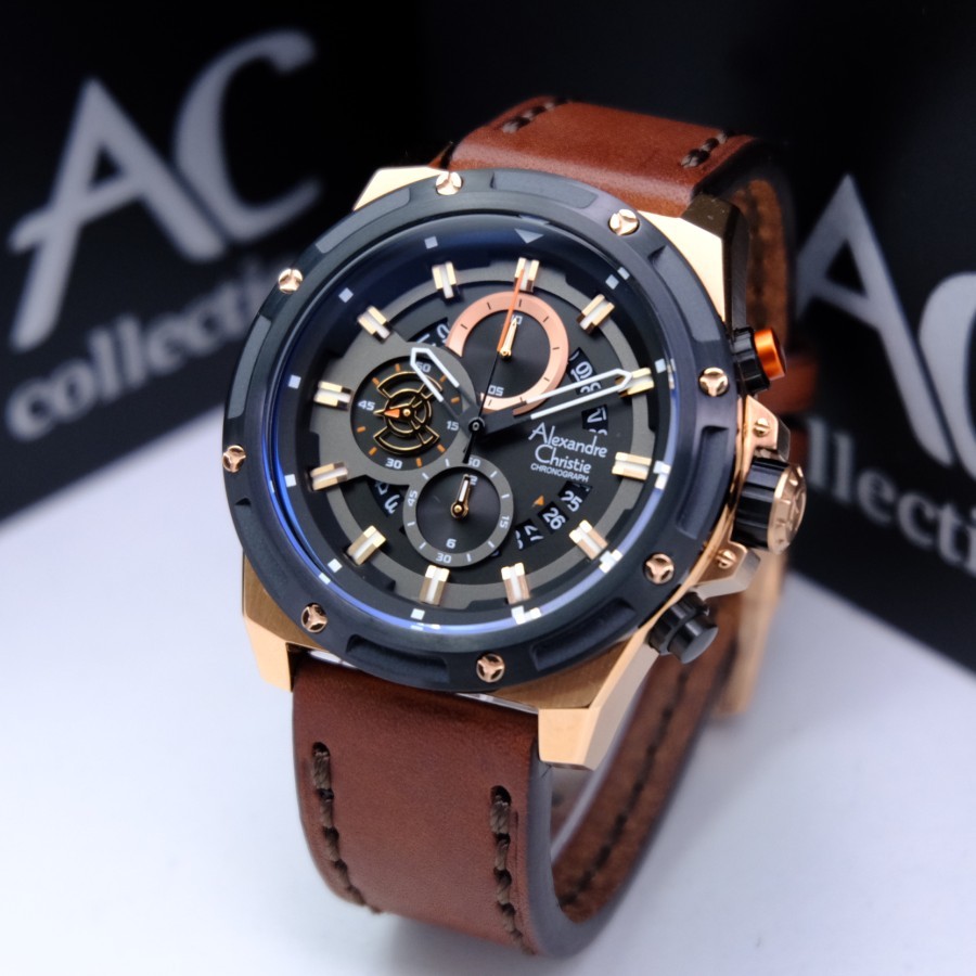 Jual JAM TANGAN ALEXANDRE CHRISTIE AC 6564 / AC 6506 /AC6506 LEATHER ...