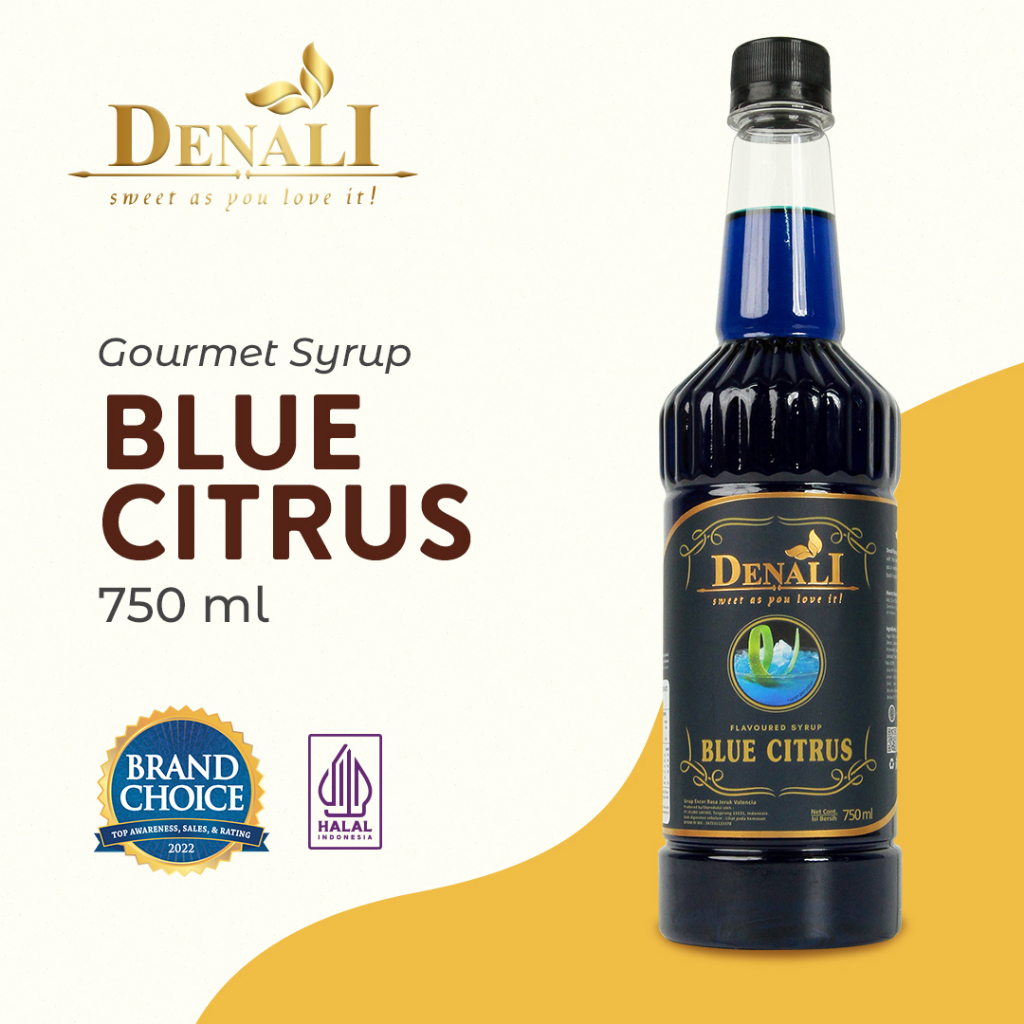 Jual Denali Sirup Blue Citrus 750ml | Denali Syrup Blue Citrus | Denali ...
