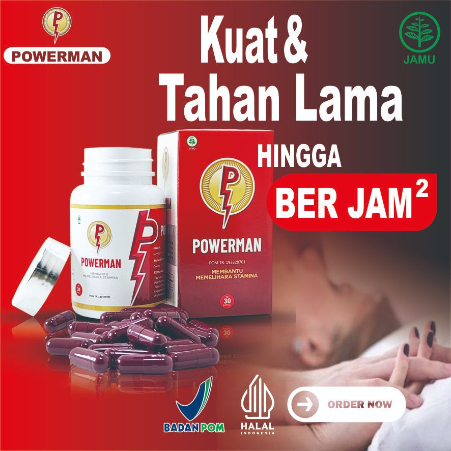 Jual Herbal Powerman Obat-obatan Kapsul Tradisional Kuat Original tanpa Efek Samping Membantu ...