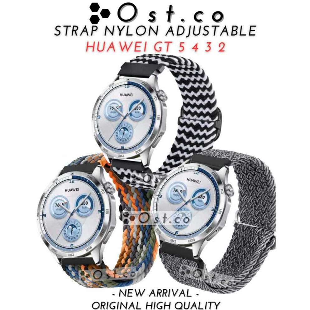 Jual Nylon Strap Huawei Watch GT 5 46mm GT 5 PRO GT 4 3 2 Nylon Tali ...