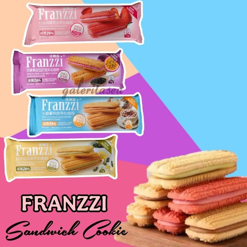 Jual Franzzi Sunssi Cookies Import Berat 70 gram Varian Rasa Baru ...
