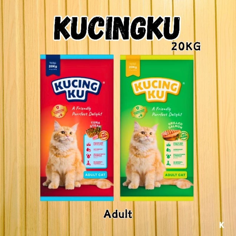 Jual Kucingku Adult Dry Food 20kg Tuna & Salmon || Makanan Kering Untuk ...