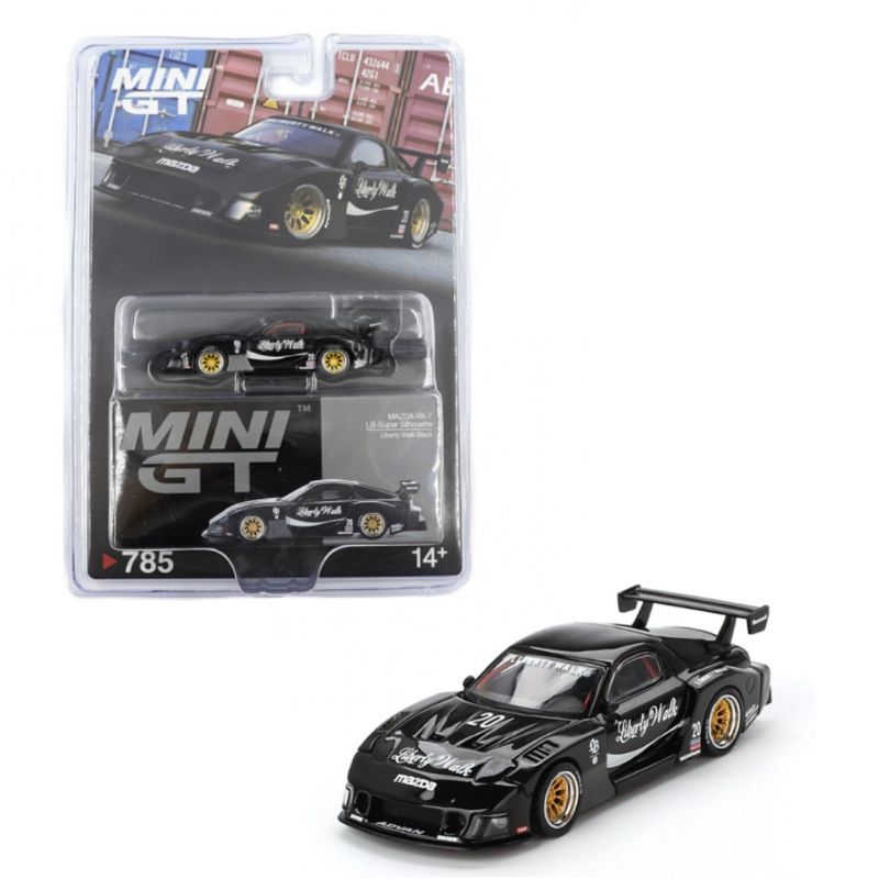 Jual Mini GT MAZDA RX-7 LB-Super Silhouette Liberty Walk Black ...