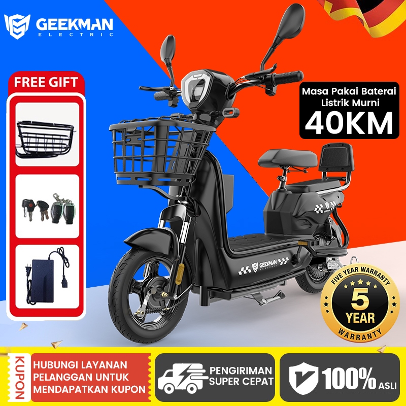 Jual Geekman Sepeda Listrik Dewasa Sepeda Listrik Murah Sepeda Motor ...